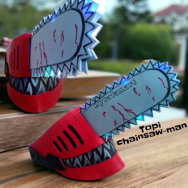 Jual TOPI CHAINSAW MAN LED NYALA LAMPU | Shopee Indonesia
