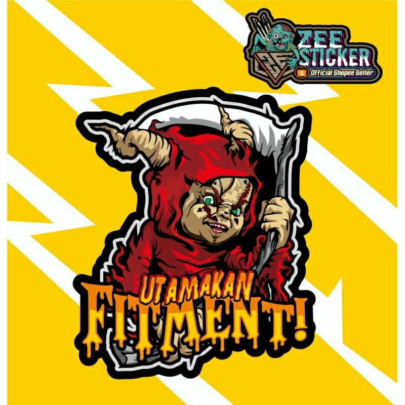 Jual stiker Utamakan Fitment cocky vers,stiker motor | Shopee Indonesia