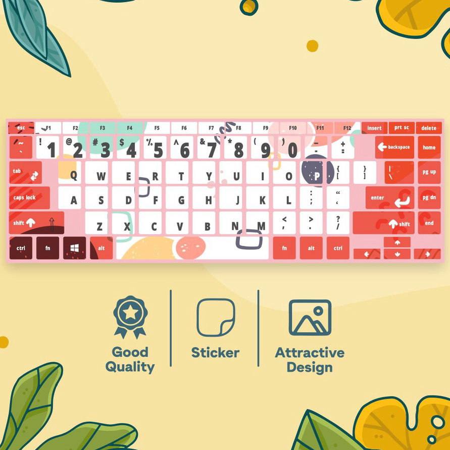 Jual HARGA SPESIAL Ghif Stiker Sticker English Keyboard Full Premium ...