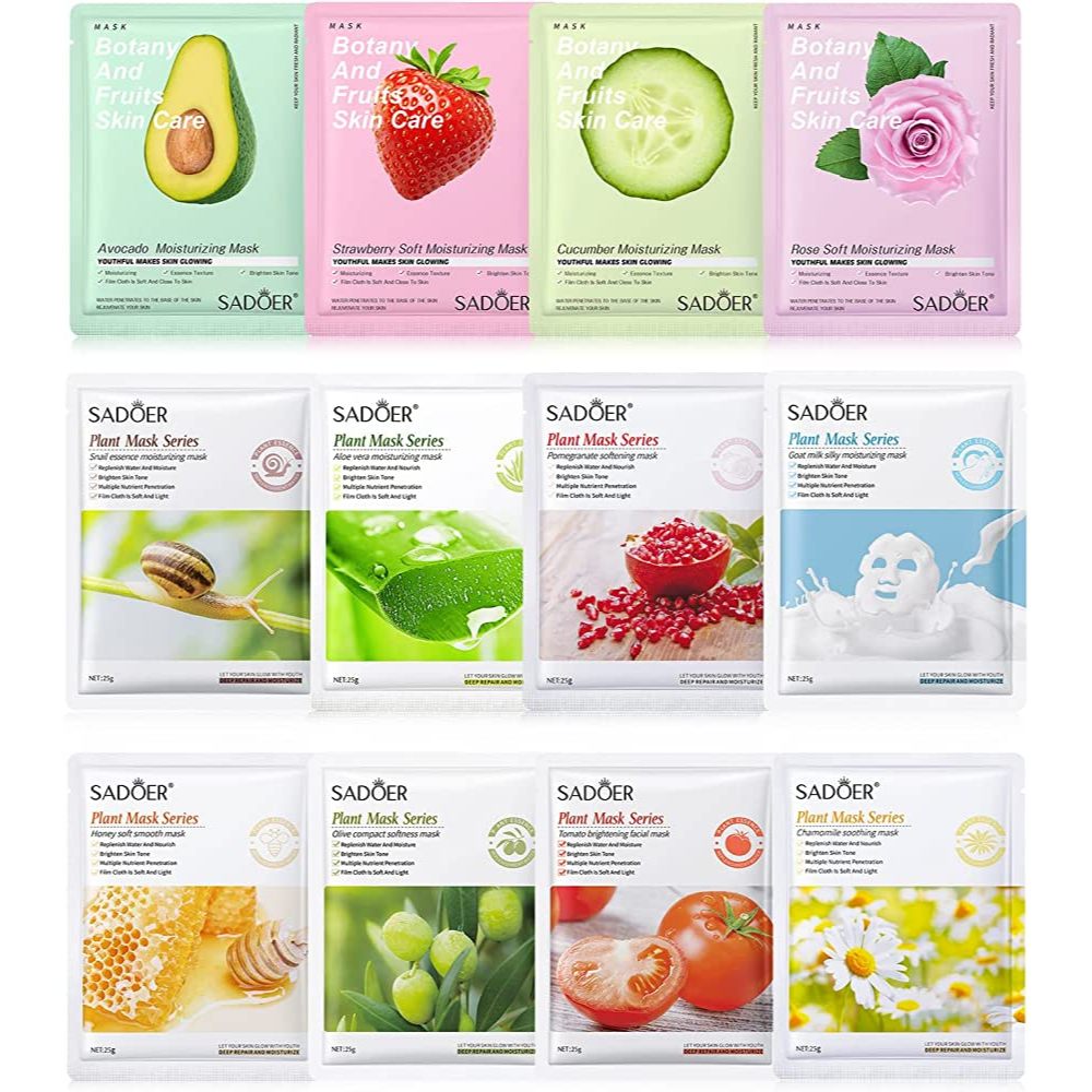 Jual SADOER Sheet Mask Plant Series Masker Wajah Korea Original SR001 | Shopee Indonesia