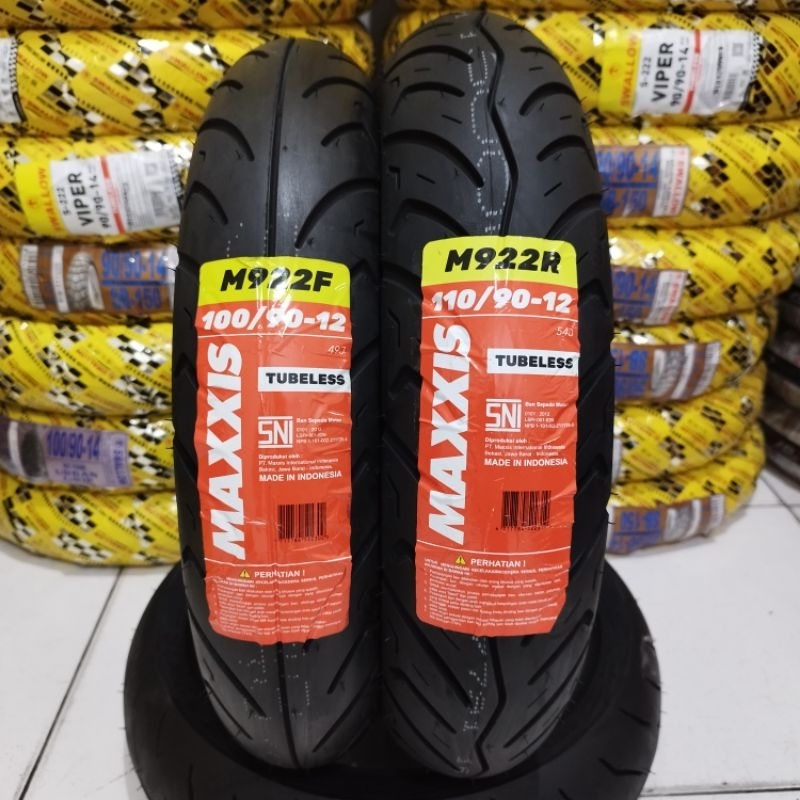 Jual BAN MAXXIS 100/90-12 & 110/90-12 ORIGINAL + pentil (PAKET ...