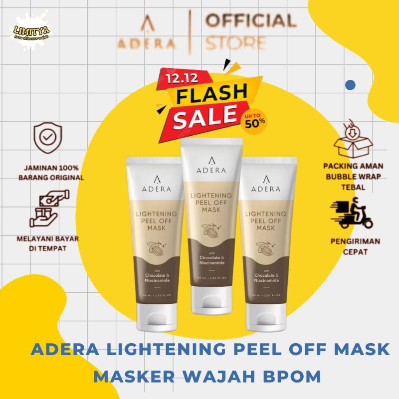 Jual Adera Lightening Peel Off Mask - Masker Wajah Adera Untuk Flek ...