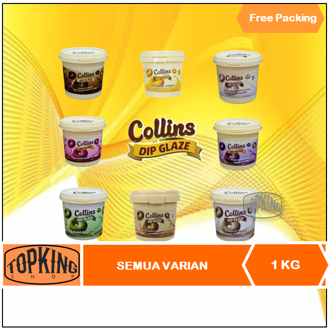 Jual Collins Dip Glaze 1kg Semua Varian Rasa | Shopee Indonesia