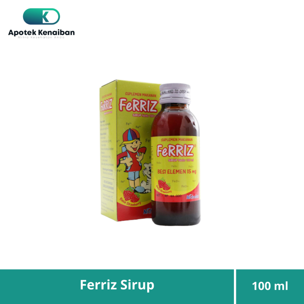 Jual FERRIZ SYRUP 100 ML / VITAMIN ZAT BESI PADA ANAK | Shopee Indonesia