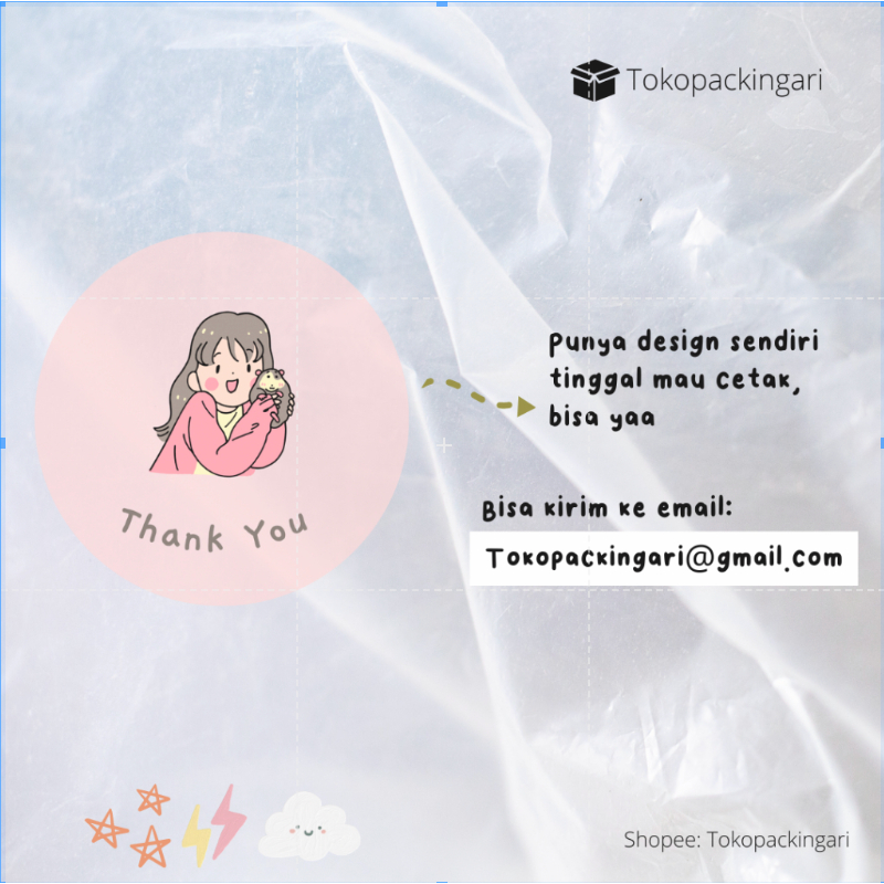 Jual Sticker Bulat | Sticker Bulat Cute | Sticker Packing | Sticker ...