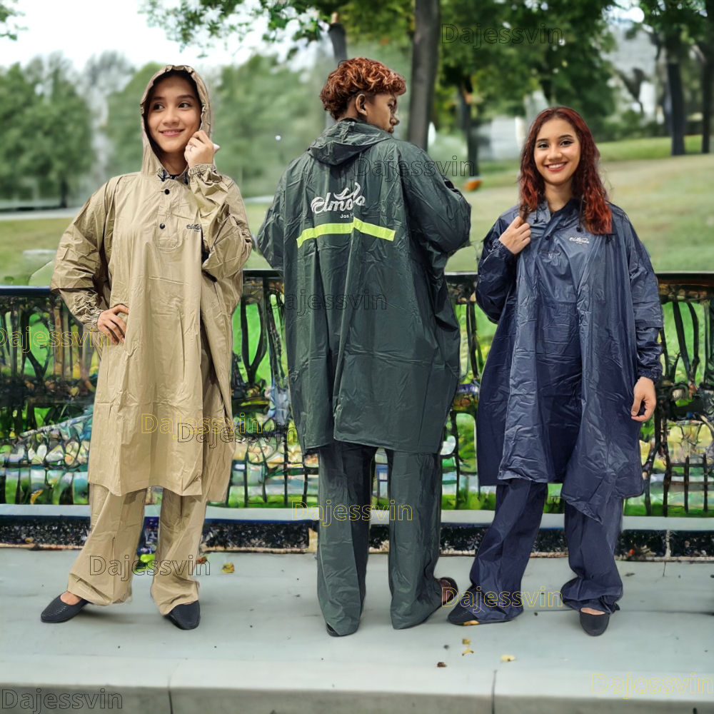 Jual Jas Hujan Ponco Celana Lengan Panjang Elmondo Prima 716 Mantel Mantol Poncho Setelan ...
