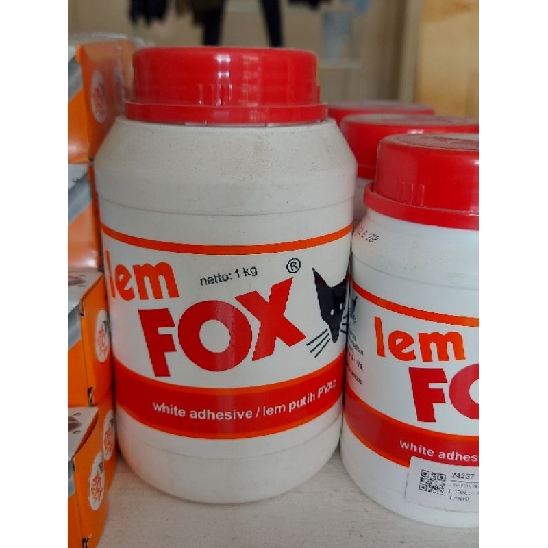 Jual Lem Fox PVAc Botol 1 kg | Lem Putih | Lem Kayu | Shopee Indonesia