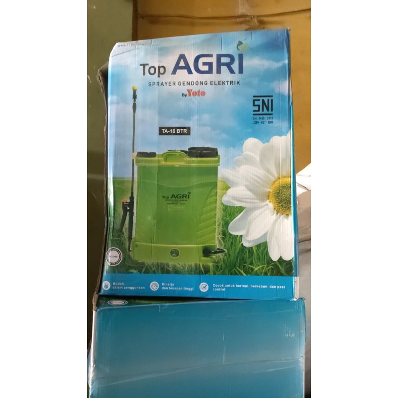 Jual TOP AGRI SPRAYER GENDONG ELEKTRIK By Yoto Produk 100% Original ...