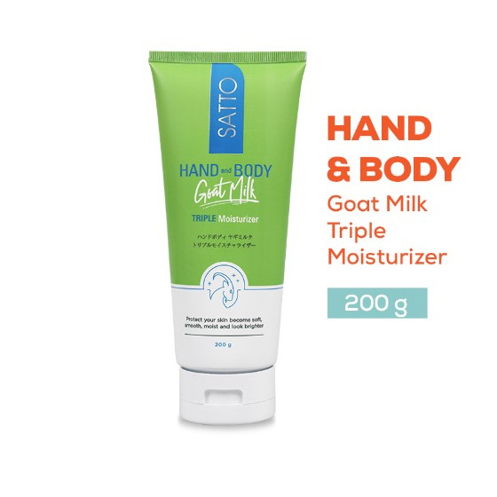 Jual SATTO - Hand and Body Whitening Triple Moisturizing ( GOAT MILK ...