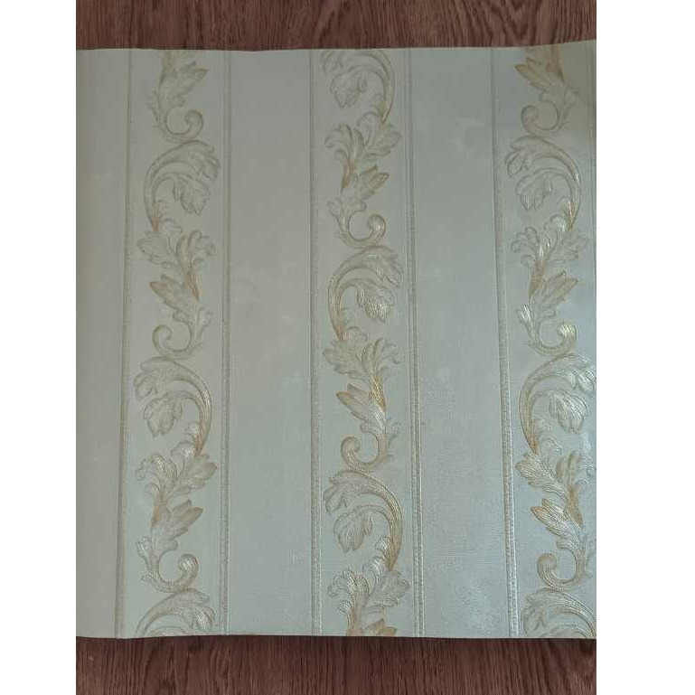 Jual Wallpaper Dinding Batik Salur Emas Mewah Terbaru dan Murah | Wallpaper Timbul Ruang Tamu ...