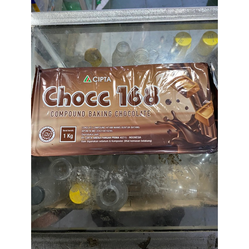 Jual COKLAT BATANGAN DARK COUMPOUND CHOCC 168 1 KG | Shopee Indonesia