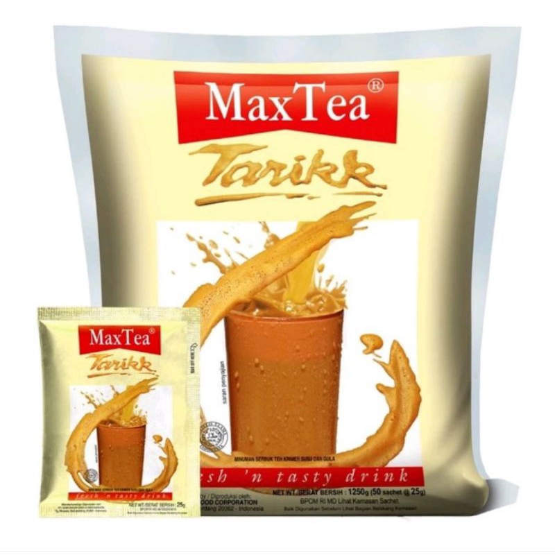 Jual [1 PACK] MAX TEA Teh Tarik 1 PACK 1250g (50 Sachet @ 25g) | Shopee ...