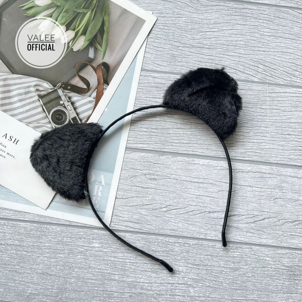 Jual Bando Korea Telinga Kucing | Bandana Rambut Motif Kuping Kucing ...