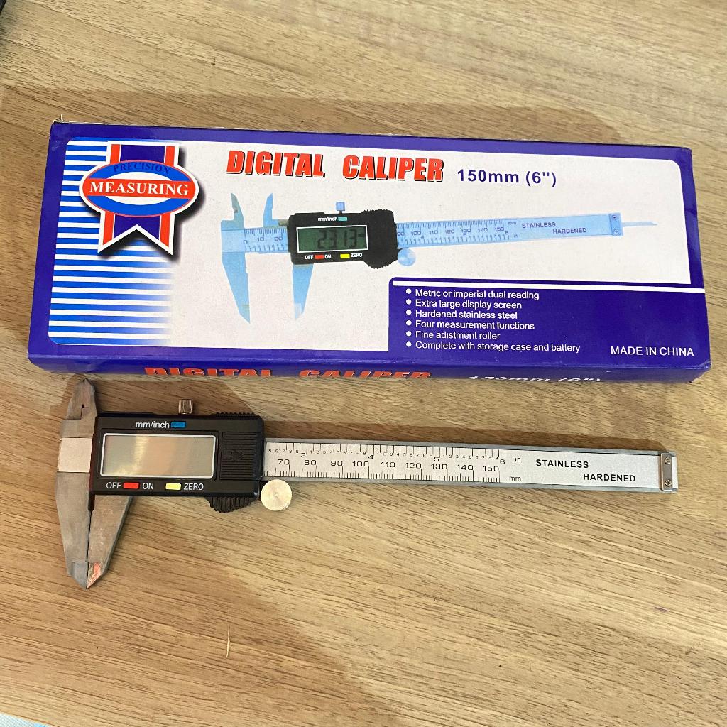 Jual Jangka Sorong Sigmat Digital Vernier Caliper / Kaliper 150mm Stainless | Shopee Indonesia