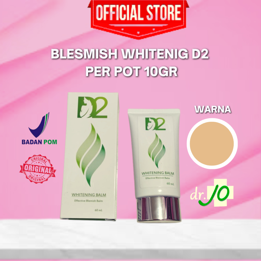 Jual PROMO D2 WHITENING BALM FOUNDATION PREMIUM D2 UNTUK SEMUA JENIS ...