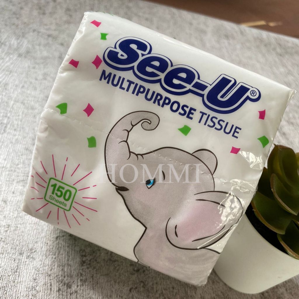 Jual Tissue SEE-U Multipurpose Tissue Pop Up Gajah (150 Sheets ...