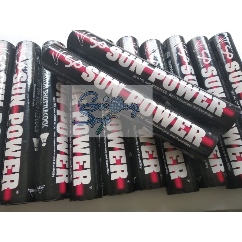 Jual Shuttlecock Badminton Sun Power Original / Bola Badminton Sun ...