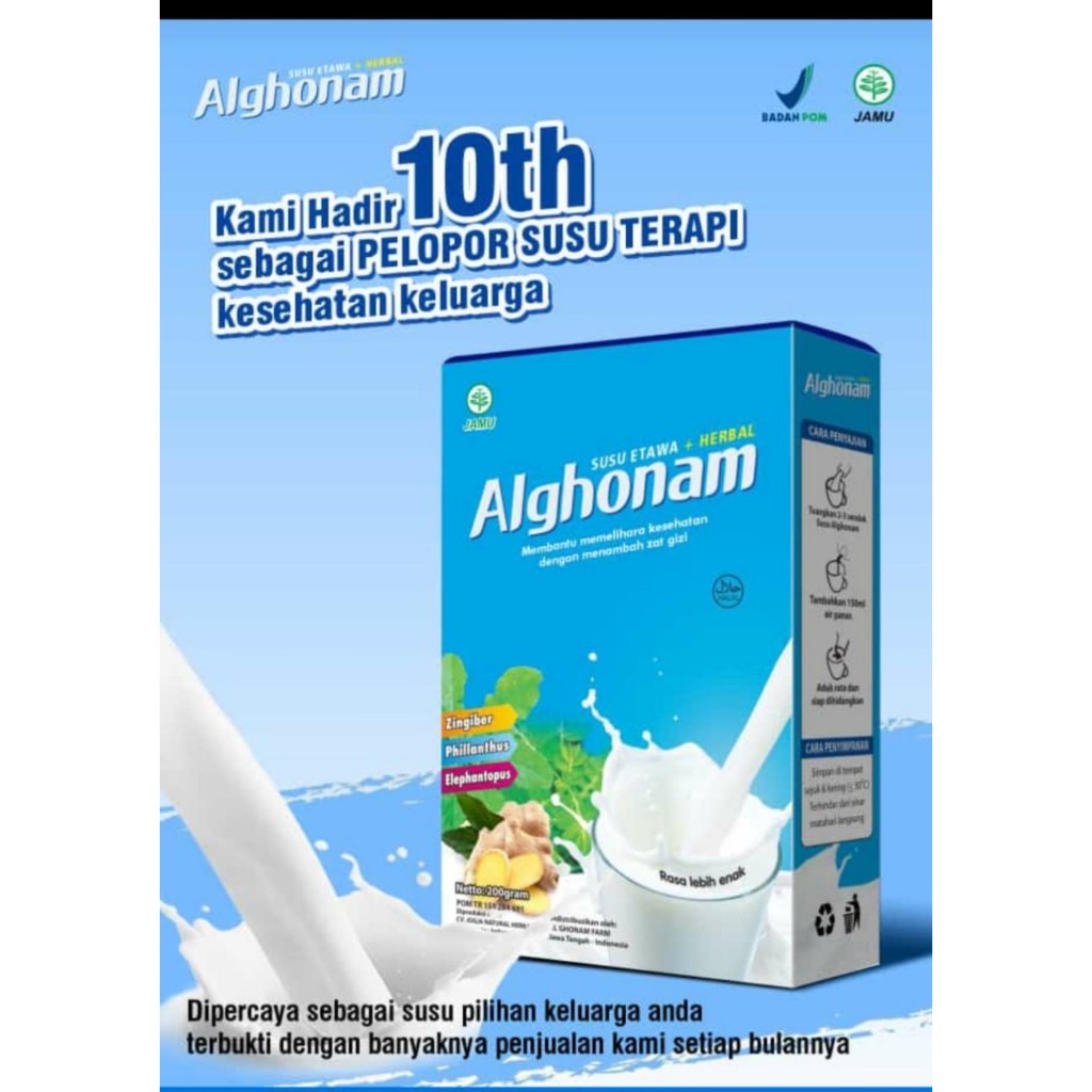 Jual Susu Kambing Etawa Al Ghonam BPOM 200 Gram | Susu Etawa Plus ...