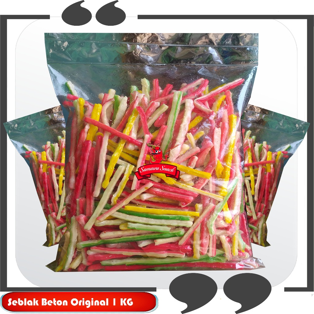 Jual Seblak beton original dan pedas daun jeruk kemasan jumbo 1 kg ...