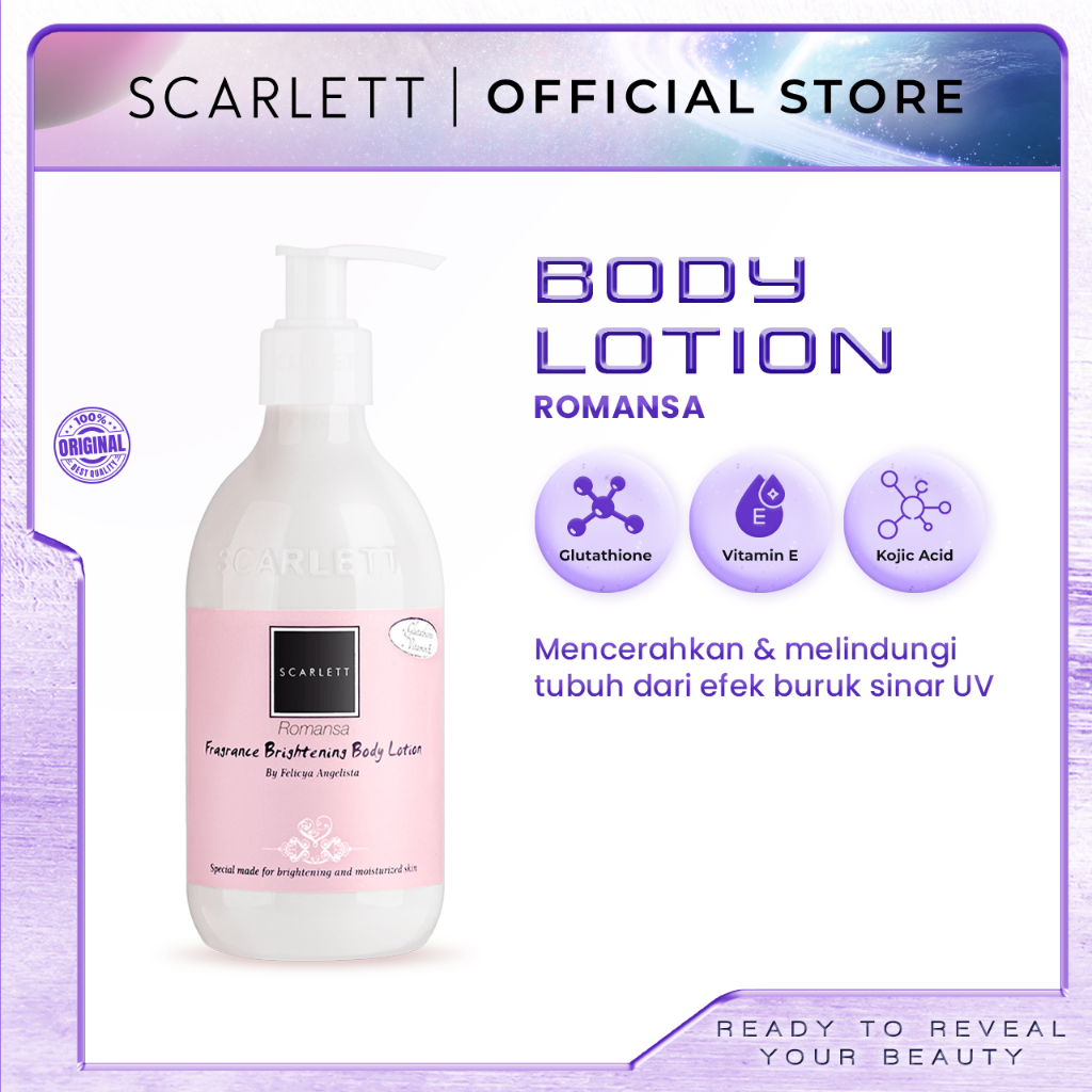 Jual SCARLETT BODY LATION ROMANSA 330ml | Shopee Indonesia