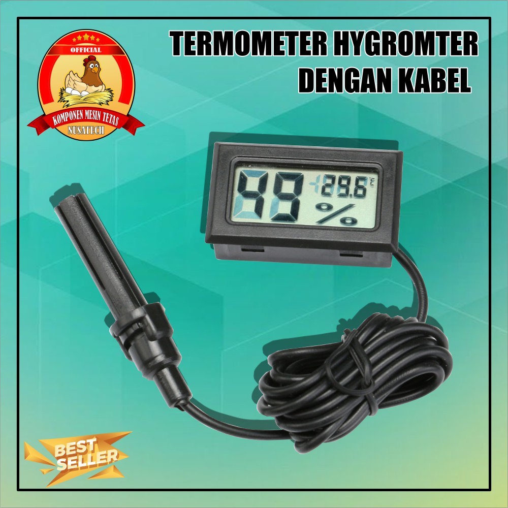 Jual Termometer Hygrometer Termohygrometer Pengukur Suhu dan Kelembaban ...