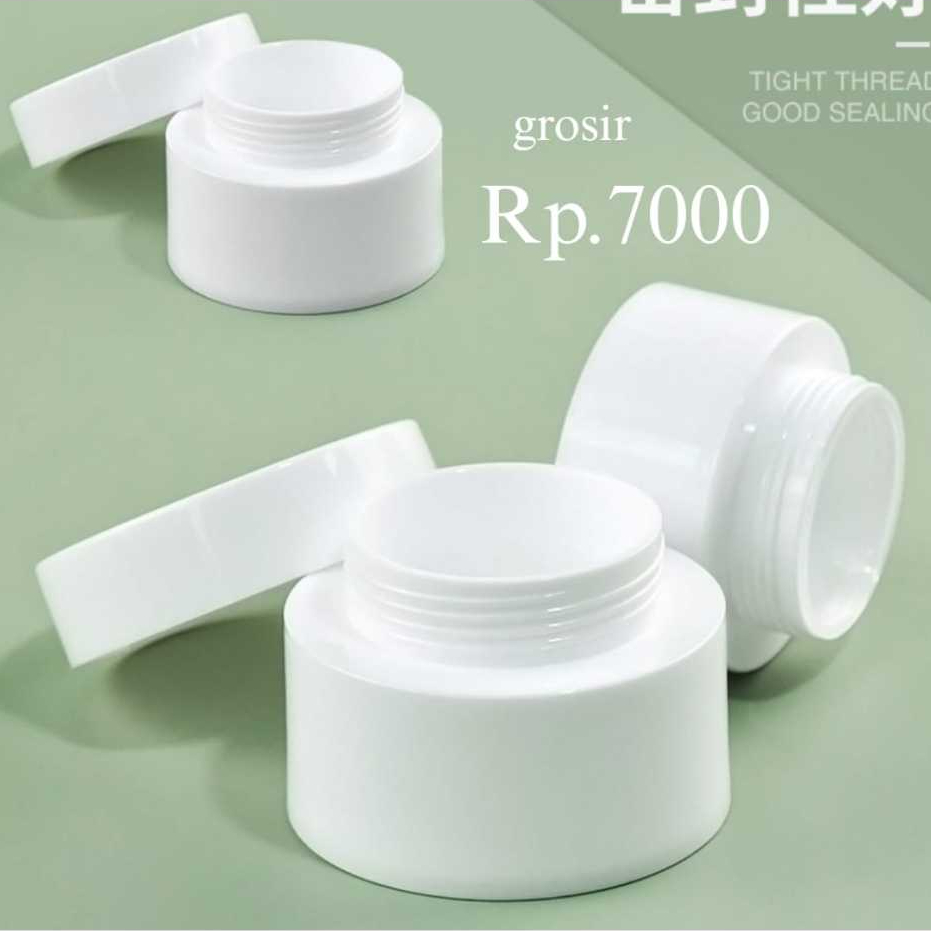Jual Pot Cream Plastik PP Tebal 50ml Wadah Tempat Krim Kosmetik Jar 50 ...