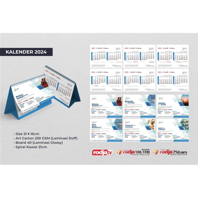 Jual Kalender Meja Rodja Tahun 2024 Masehi | Shopee Indonesia