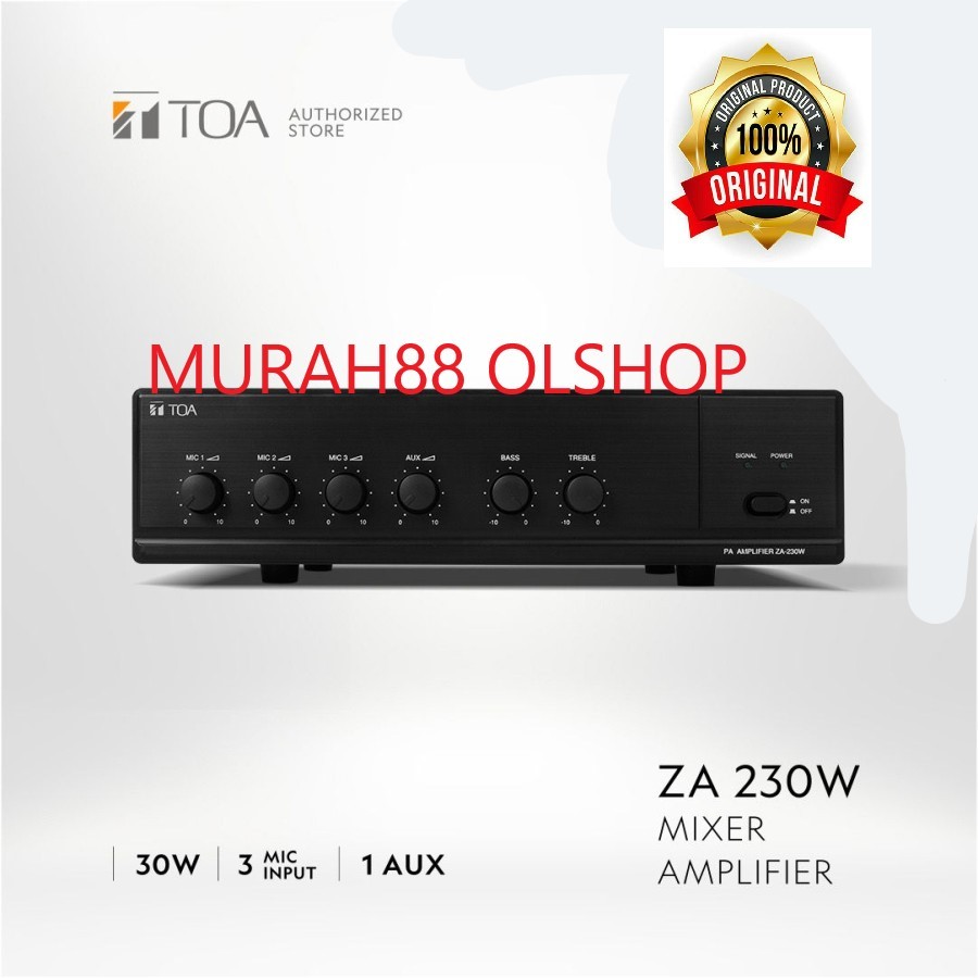 Jual TOA ZA-230W MIXER AMPLI TOA ZA 230 POWER 30WATT amplifier TOA BERGARANSi | Shopee Indonesia