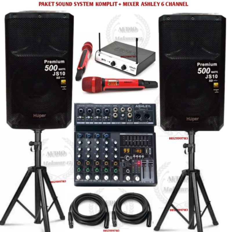 Jual Paket Sound System Huper JS10 Huper js10 15 Inch Original Plus ...