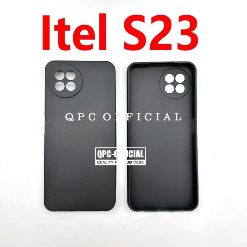 Jual Itel S23 Macaron list Macaron Black Soft Case Black Slim Matte ...