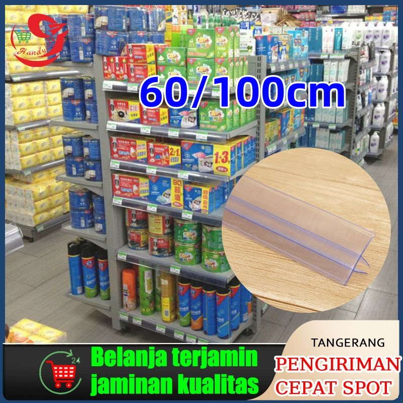 Jual 60/100cm Railcard minimarket/Label mika harga/Label harga/Price ...