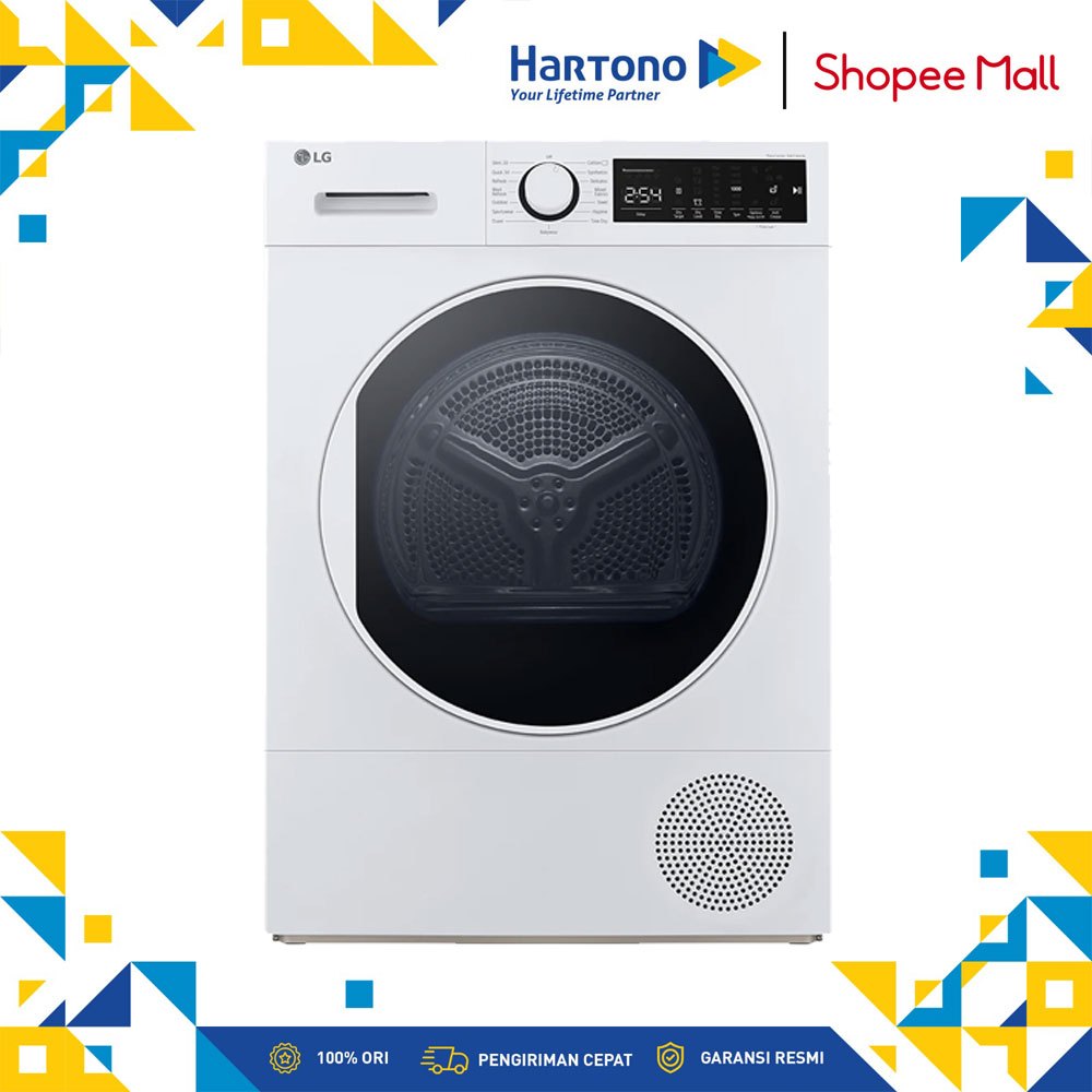 Jual LG Mesin Pengering Pakaian 8 Kg Heat Pump Dryer RD08NHP5W | Shopee ...