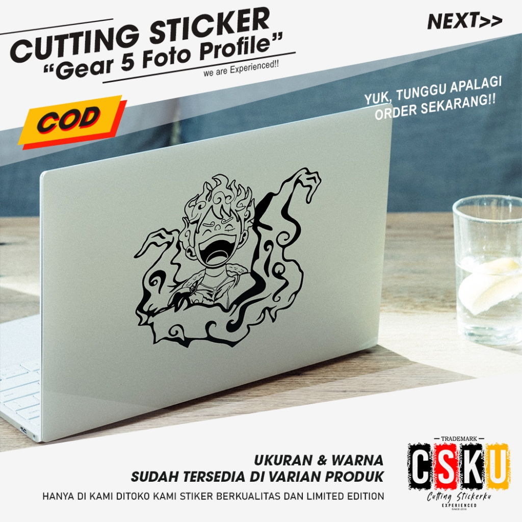 Jual Cutting Sticker Gear 5 Luffy Foto Profile Variasi Motor Mobil ...
