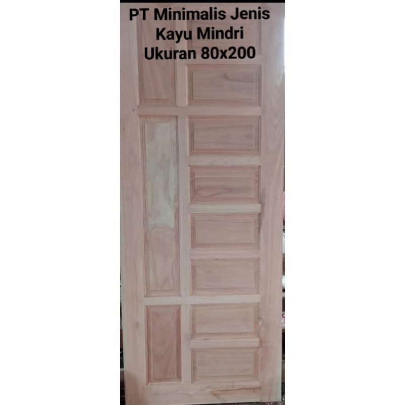 Jual Pintu Kayu Model Minimalis Jenis Kayu Mindri | Shopee Indonesia