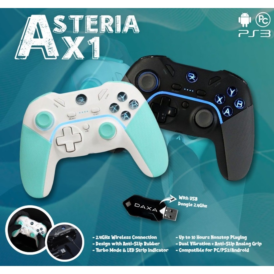 Jual Gamepad Rexus Daxa Asteria AX1 Wireless 2.4GHz Dual Vibration ...