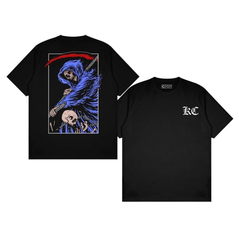 Jual KESINA T-SHIRT | 666 GHOST | KAOS PENDEK HITAM | Shopee Indonesia