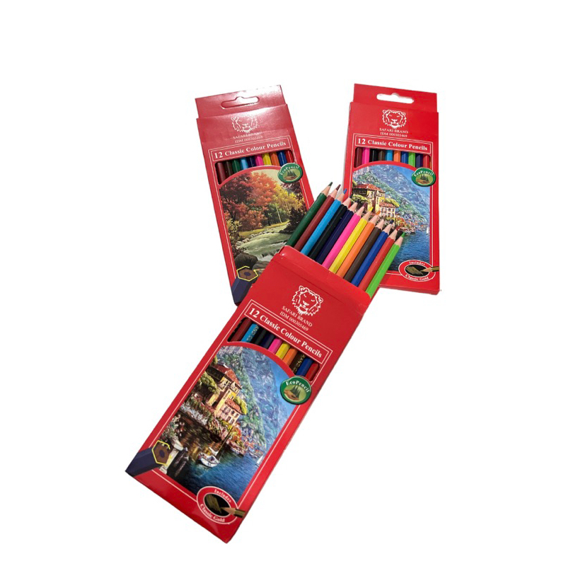 Jual Pensil Warna Panjang Pensil Warna Isi 12 1set Shopee Indonesia