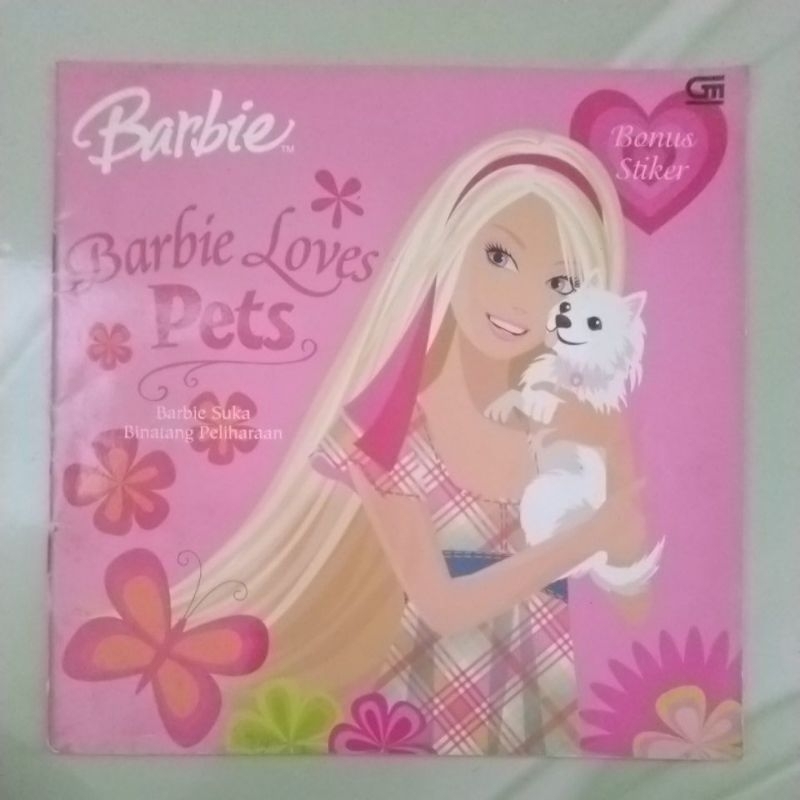 Jual Buku Anak Barbie Loves Pets Barbie Suka Binatang Peliharaan ...