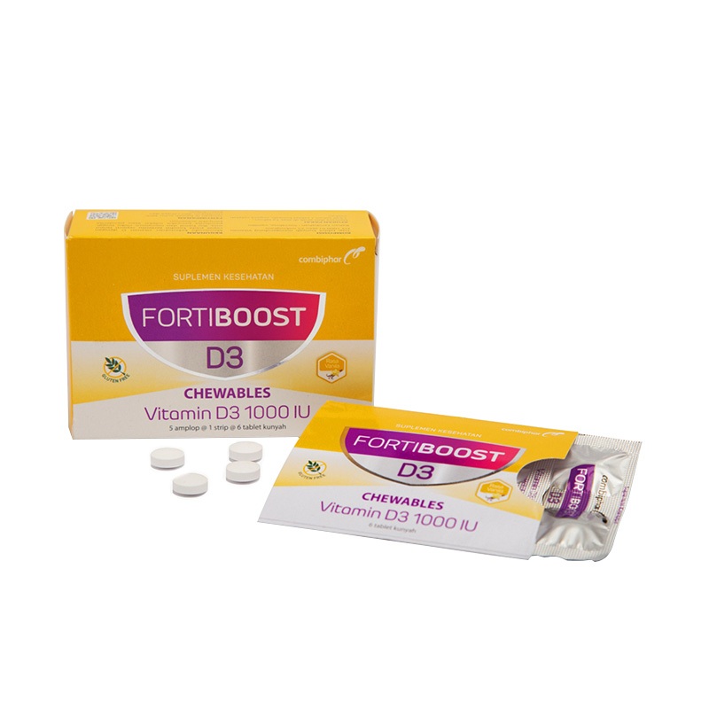 Jual Forti Boost D3 Chewable Per Strip Isi 6 Tablet Kunyah | Shopee ...