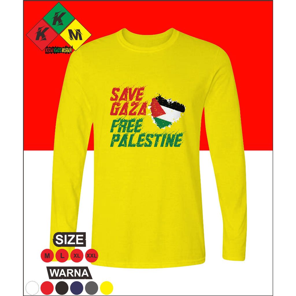 Jual KAOS PALESTINA LENGAN PANJANG / SAVE GAZA FREE PALESTINA / KAOS ... Jual KAOS PALESTINA LENGAN PANJANG / SAVE GAZA FREE PALESTINA / KAOS ...
