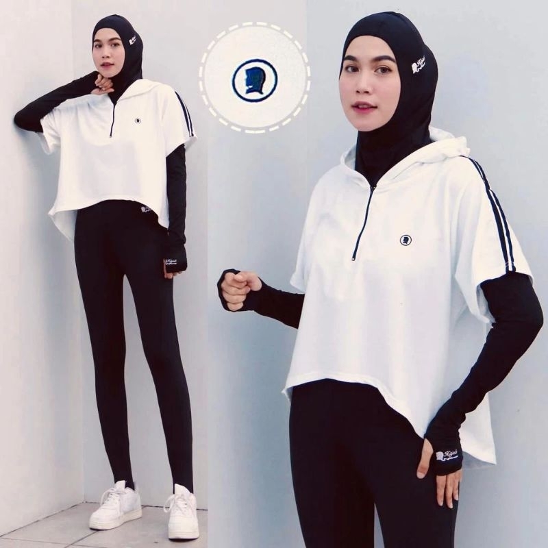Jual Hoodie Olahraga Muslimah Untuk Senam Lari Gym | Shopee Indonesia