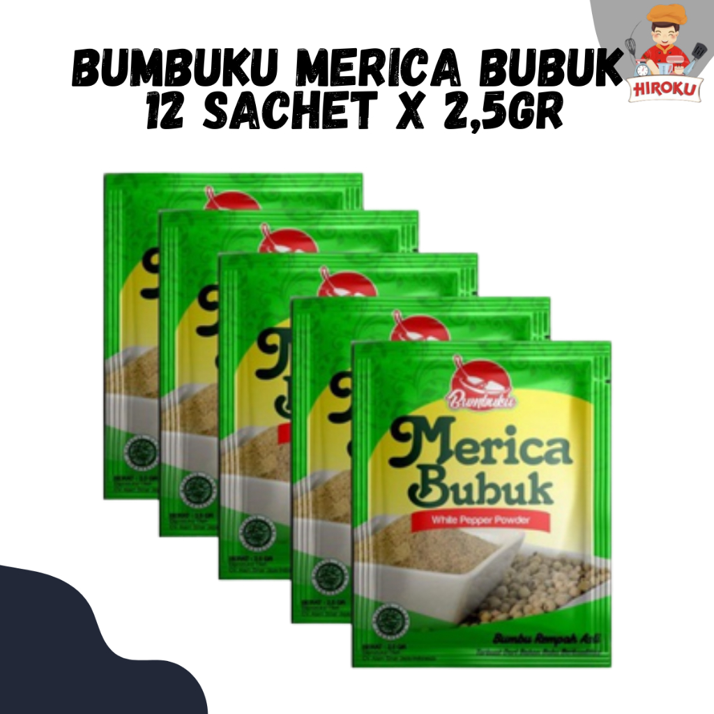 Jual BUMBUKU MERICA Bubuk sachet 2,5gr 1 renteng (isi 12pcs) | Shopee ...