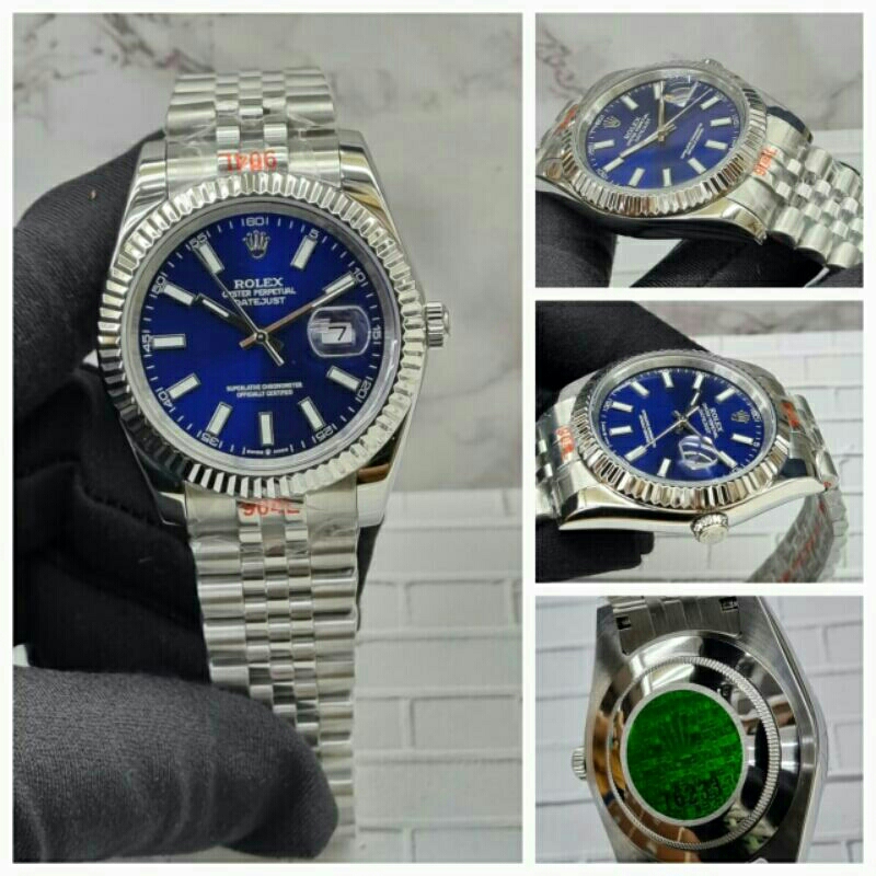Jual jam tangan pria rolex datejust automatic all stainless kualitas ...