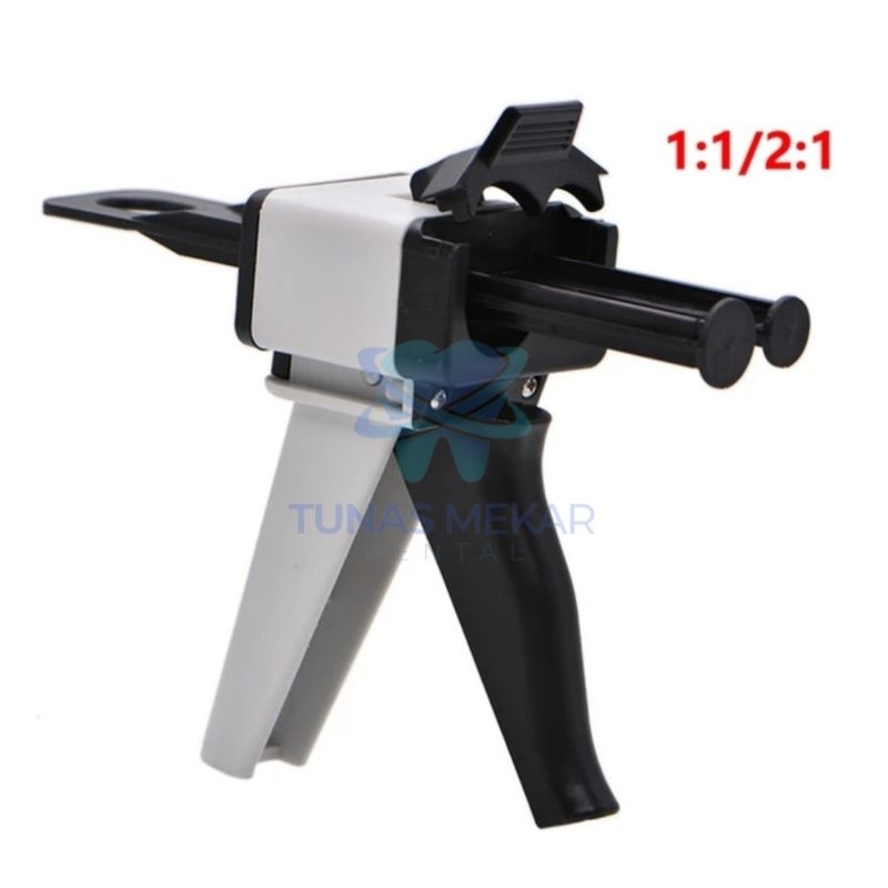 Jual Dental Mixing Dispensing Gun Elastomer Light Body Mix Dispensing ...