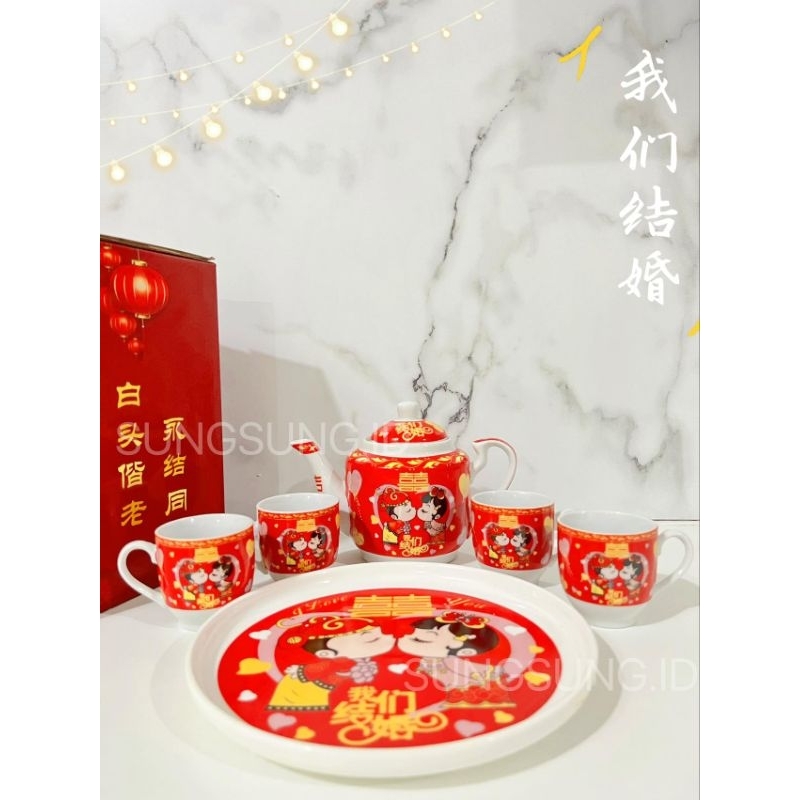 Jual Tea Set Sangjit / Chinese Wedding Tea Set / Tepai Sangjit ...