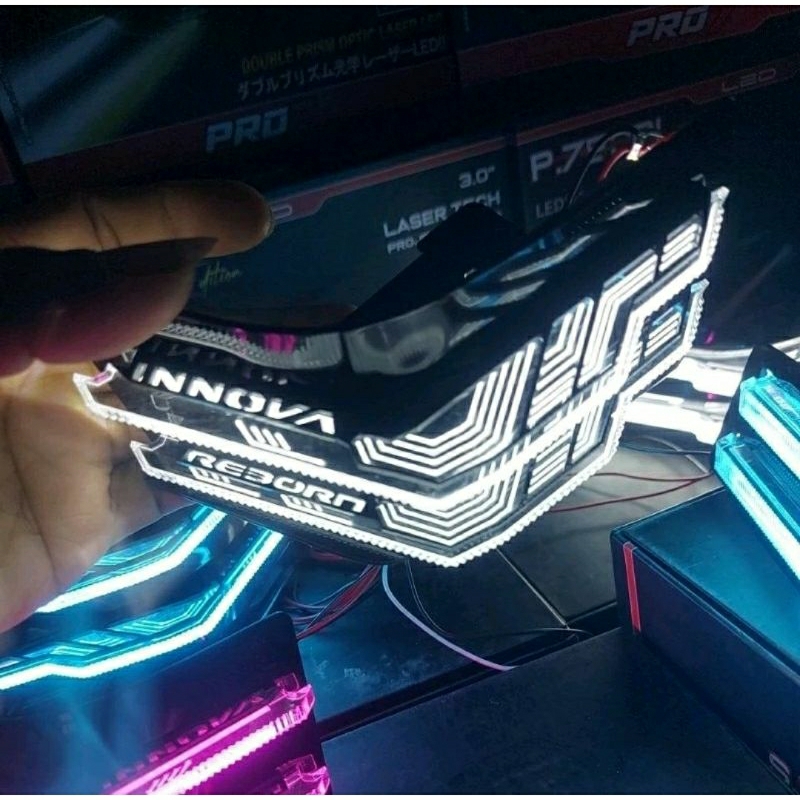 Jual headlamp Acc slim frame innova reborn lampu cakar slim | Shopee ...