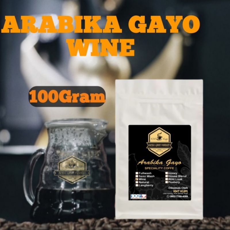 Jual KOPI BUBUK ACEH ASLI ARABICA GAYO WINE ARABIKA ORIGINAL 100 gram ...