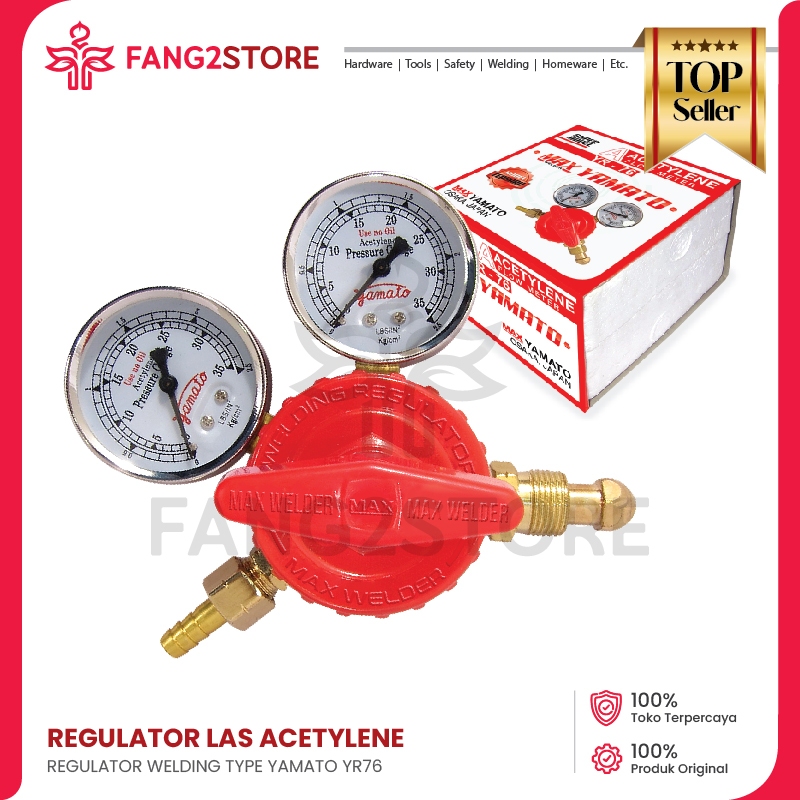 Jual Regulator Las Acetyline / Welding Acytiline ACY Max Yamato YR76 | Shopee Indonesia