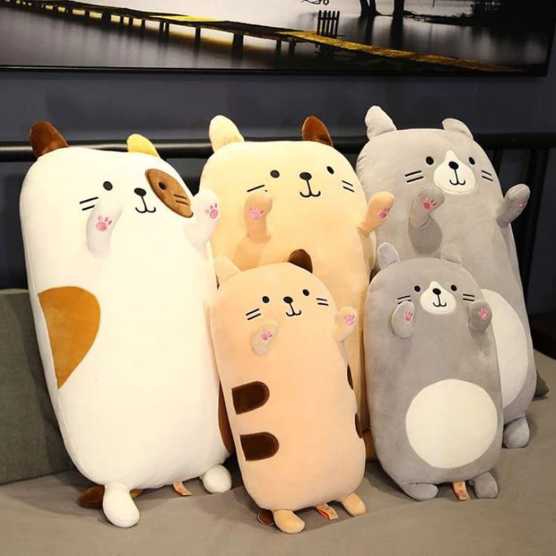 Jual Boneka Bantal Kucing soft Kawaii Plushie | Shopee Indonesia