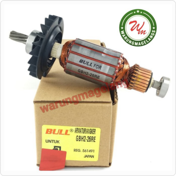 Jual BULL ANGKER ARMATURE for BOR BOSCH GBH2 26RE RYU RRH26 Mollar ...